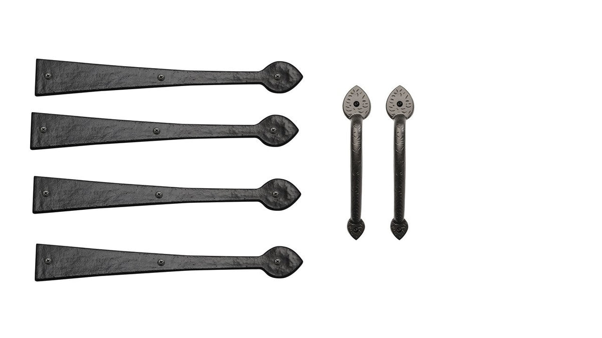 Decorative Garage Door Hardware Strap Hinges, Pull Handles and Rings ...